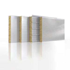 Quality Modern Design Light Weight Rock Wool Sandwich Panel for Warehouse Prefab House for sale