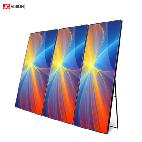 Quality HD P6 P4 DIY Smart Mirror Billboard Movable Floor Standing Touchscreen Smart Mirror for sale