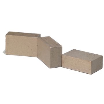 Quality 1400mm Single Disc Sandstone Cutter Tips with Flat Shape 24*9*15mm Layer Segment for sale