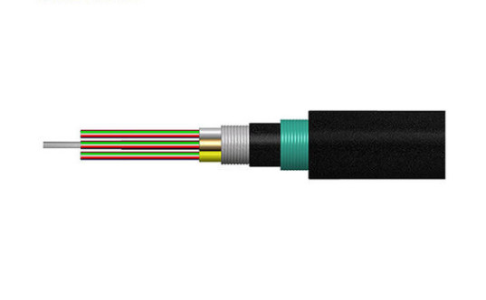 Quality Direct Burial 144 24 Strand Single Mode Armored Fiber Optic Cable for sale