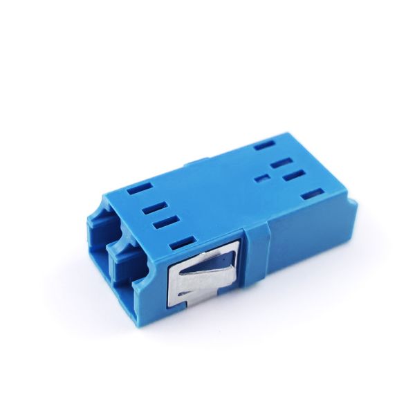 Quality FTTH Duplex LC UPC Optic Fiber Adapter 2 Port Coupler PBT Earless Design for for sale