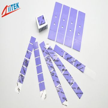 Quality Fast heat dissipation pad 50 shore00 violet thermal conductive pad silicone soft for sale