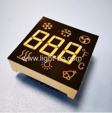 Quality Ultra Red Customized Triple Digit 7 Segment LED Display Common Anode For for sale