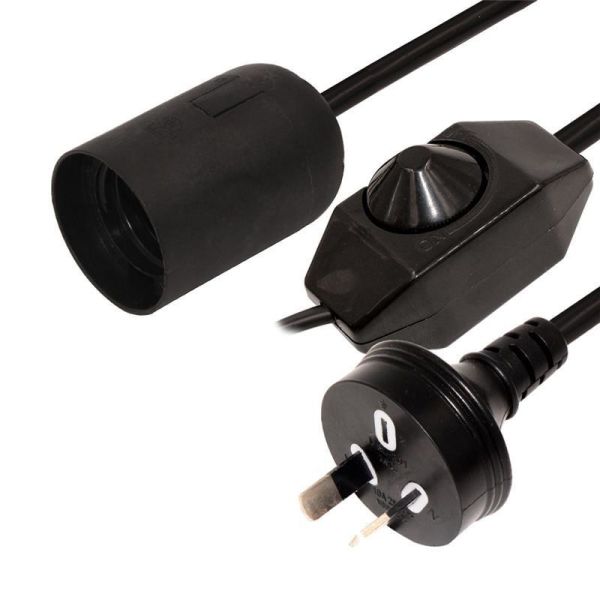 Quality AU Plug Salt Lamp Power Cord with Dimmer Switch 1.8m for sale