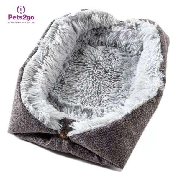 Quality Mechanical Wash Plush linen Memory Foam Pet Bed Mat for sale