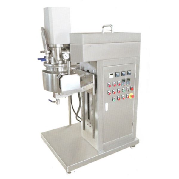 Quality 5L 0.55KW Vacuum Homogenizing Emulsifier Cosmetic Making Homogenizer Emulsifier Mixer for sale
