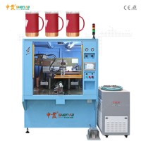 Quality Semi Automatic 1-2 Colors Screen Printing Machine For Slightly Conical Shape for sale