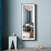 china Wooden Frame Led Full Length Mirror Color Temperature Adjustable Led Full Body