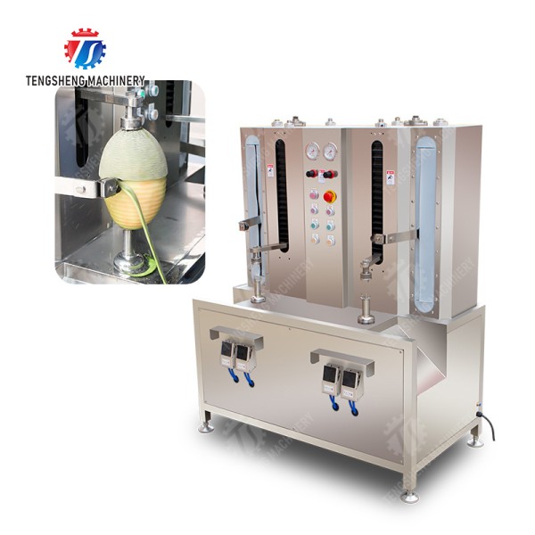 Quality Melon and fruit double-head with single cutter peeling machine papaya chieh-qua pumpkin wax gourd Peeling & polishing processing production for sale