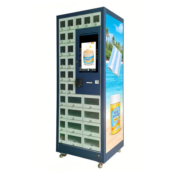Quality Surfing secure locker vending machine offering 24 hour self service purchase options at beaches pools and resort locations for sale