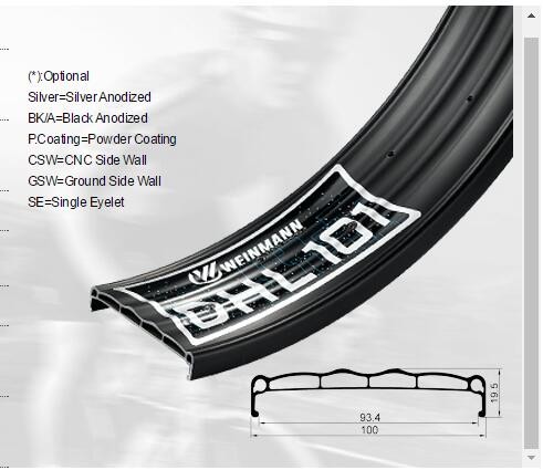 Quality BICYCLE HARLEY CHOPPER ALLOY RIM 80MM WIDE SNOWBIKE RIM for sale