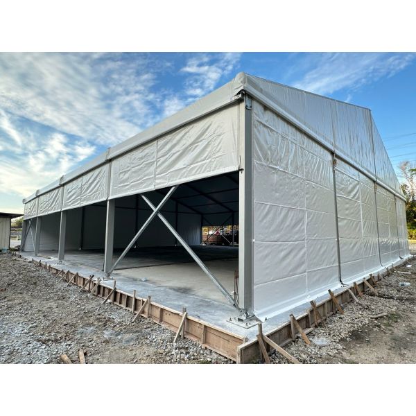 Quality Modular Industrial Outside Storage Tents With Reinforced Aluminum Framework for sale