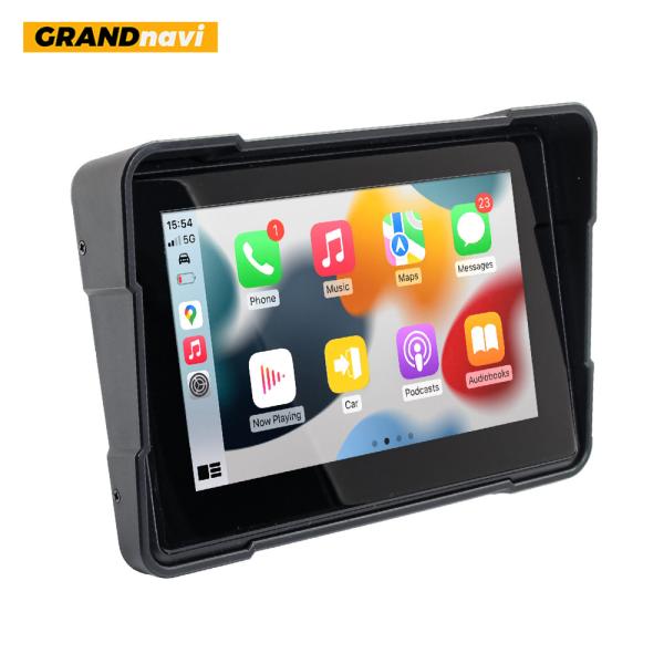 Quality Wireless Carplay Motorcycle Android Auto GPS Navigation Screen with 5 Inch touch display Waterproof IPX7 Dashcam moto camera navigation device for sale