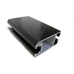 Quality Black Anodized Extruded Aluminium Window Profiles 6063 for Glass Window Door for sale