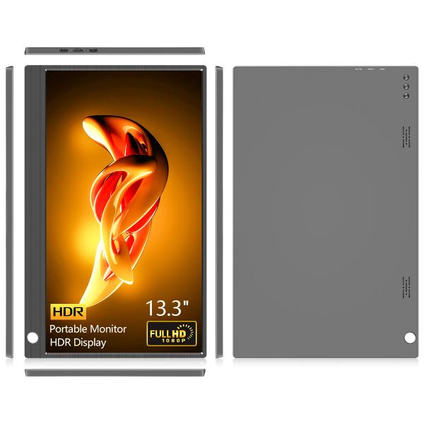 Quality USB C powered Weight 580g Computer 13.3 Inch Portable Monitor With HDMI Port for sale