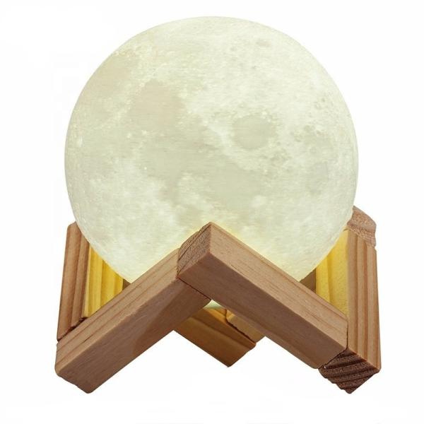 Quality Dimmable Touch Control Remote PLA 3D Printing Moon Lamp with 10000 Hours for sale
