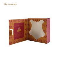China Cardboard Soap Packaing Boxes Folding Paper Box Gold Foil Logo Recyclable Soap Box With Window factory