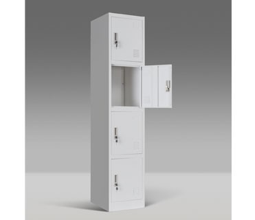 Quality ISO18001 50kgs / Layer 4 Door Locker Cabinet For Office for sale