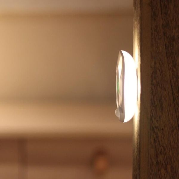 Quality 600MAH 0.3W USB Rechargeable Motion Sensor Light Digital Display Time Clock for sale