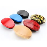 Quality Custom Logo Wooden 360 Wave Brush Medium Soft Hard Textures Curved Brush for sale