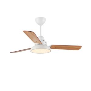 Quality Wholesale Factory 48'' Wood Blade Black White Green Grey Body Fan with Light for sale