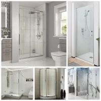 Quality Villa Shower Room with Textured Glass Corner Doorframe and Plexi Glass Acrylic for sale