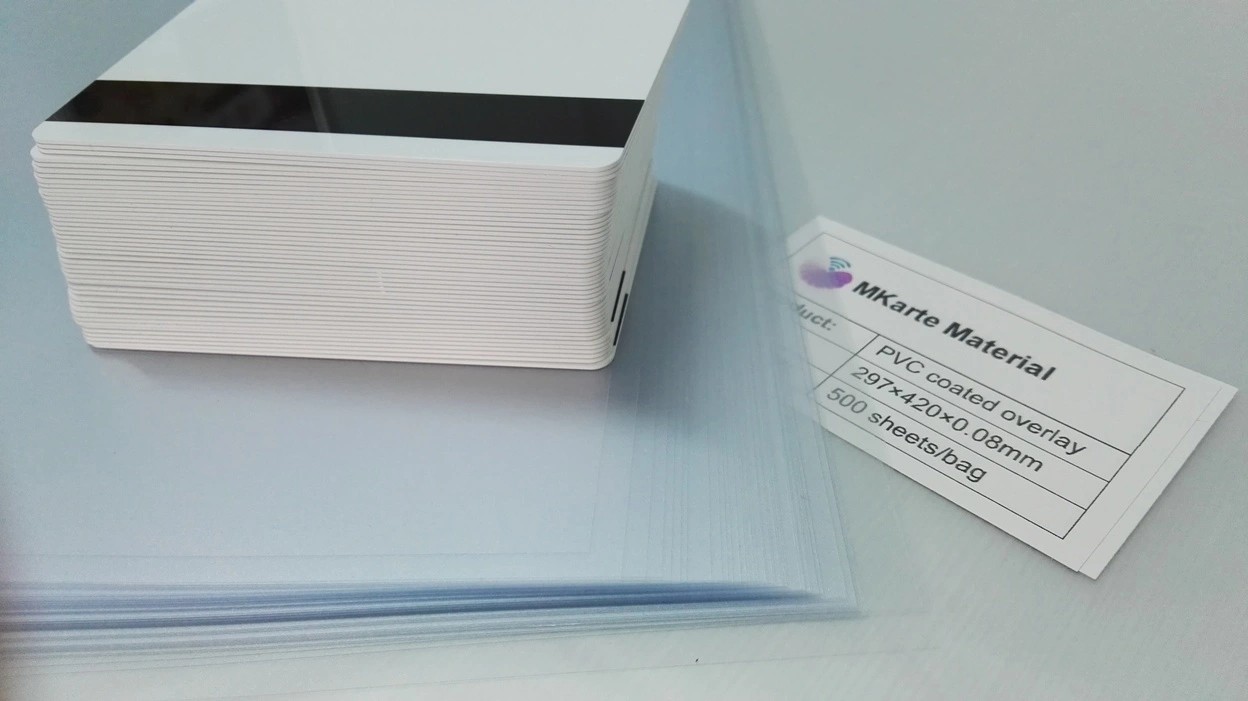 Rpvc Coated Overlay 0.06mm HICO / LOCO Strips Card Film Magnetic Stripe For Loyalty Cards