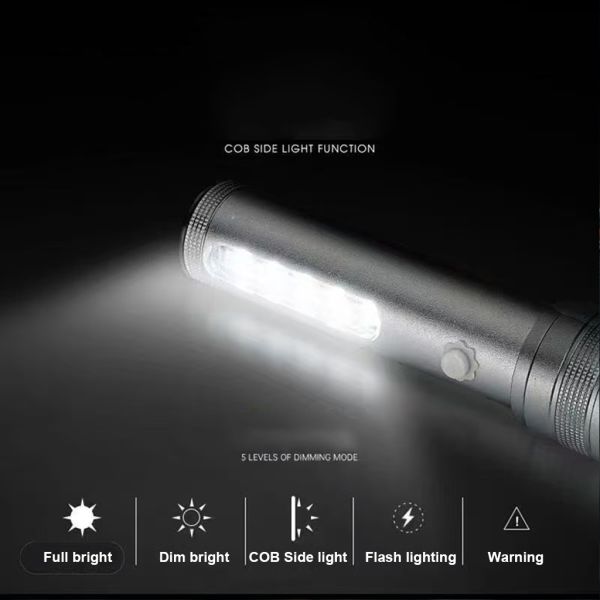 Quality Flashlight with Strong 1000 Lumens Portable Flashlights Waterproof Emergency for sale