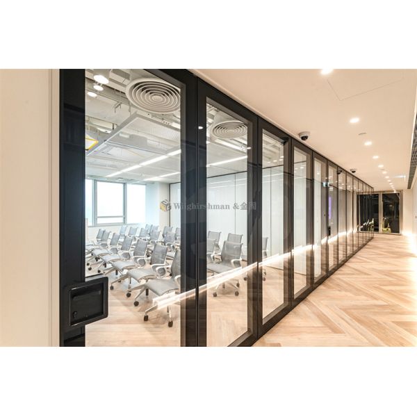 Quality Commercial Clear Modular Glass Wall System Movable Glass Partition Walls for sale