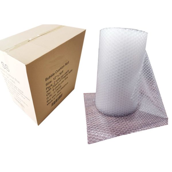 Quality Perforated Every 12 Inches Protective Packaging 40gsm Air Bubble Cushion for sale