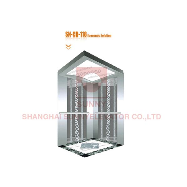 Quality Mirror Stainless Steel Lift Passenger Elevator Cabin Economic / Luxury for sale