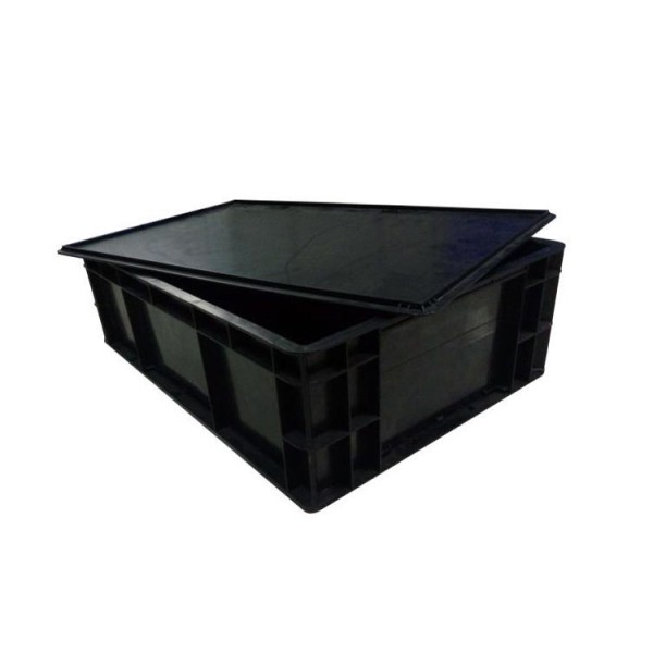 Quality Many Sizes Durable Black Color ESD Anti Static Plastic Box For PCB Component Storage for sale