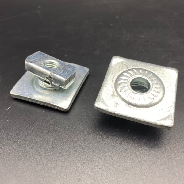 Quality Custom 1/4'' 3/8'' Zinc Plated Channel Combo Spring Nuts for sale