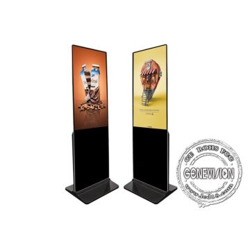 Quality Slim Thin Touch Screen Digital Signage Wifi Android System Metal Case Interactiv for sale