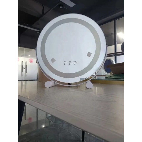 Quality 3000K - 6000K LED Makeup Mirror Round Touch Screen Light Up Mirror for sale