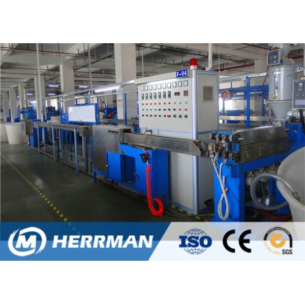 Quality 1000m / Min Line Speed Pvc Cable Extruder Machine For 1.5-16mm2 WIth PLC Control for sale