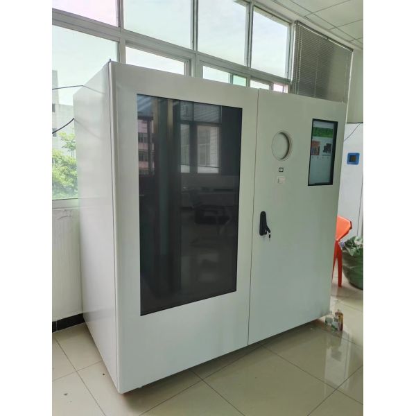 Quality Retail chain 55inch ads screen AI powered PET bottle & metal cans Recycling RVM for sale