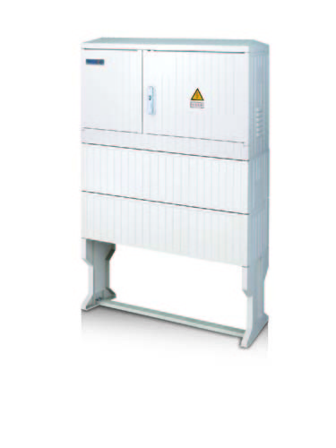 Quality Large Grey Electrical Fuse Panel / Ground Standing Type 30 Amp Distribution Box for sale