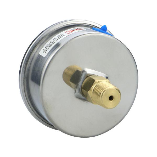 Quality Highly Accurate 2.5% Pressure Gauge with Axial Back Connection and Oil Filled for sale