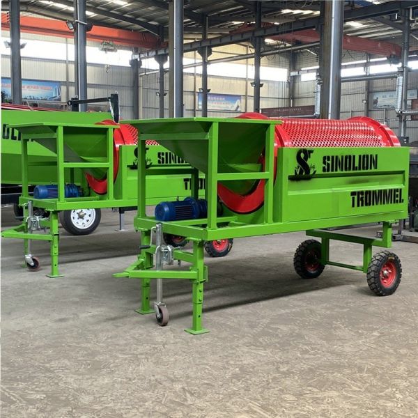 Quality Small Processing Capacity Mobile Rotary Screening Equipment with High Recovery for sale