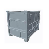 China Metal 500 Litre Ibc Containers / Galvanised Steel Warehouse Stacking Boxes factory