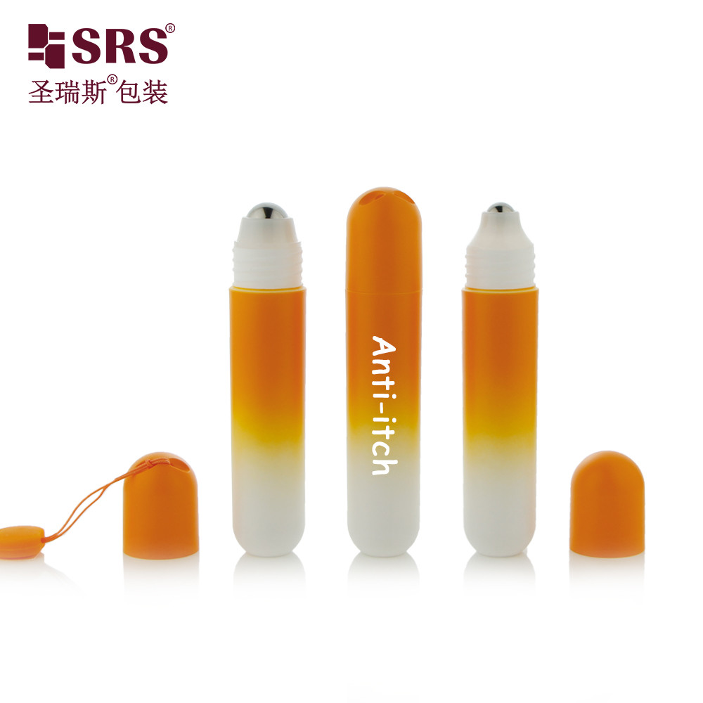 RPPG-25ML PP PCR Recycled Injection Custom Color Matte Finished Round Bottom Roller Steel Ball With Dome Cap For Liquid Gel