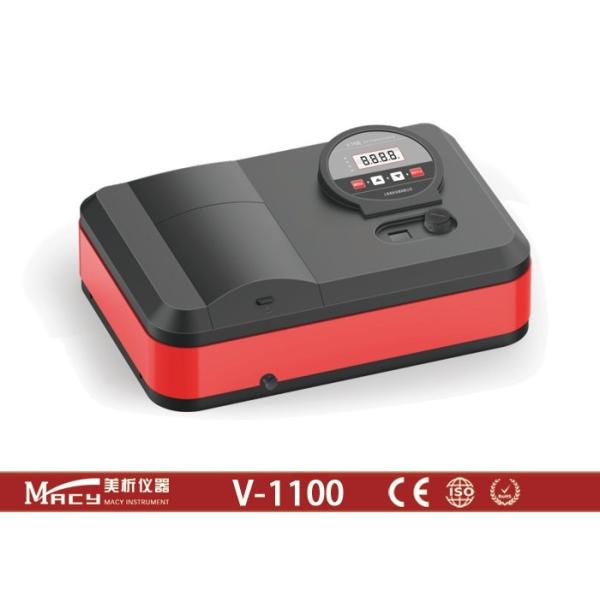 Quality V-1100 Visible Laboratory Spectrophotometer USB Interface Digital Display for sale