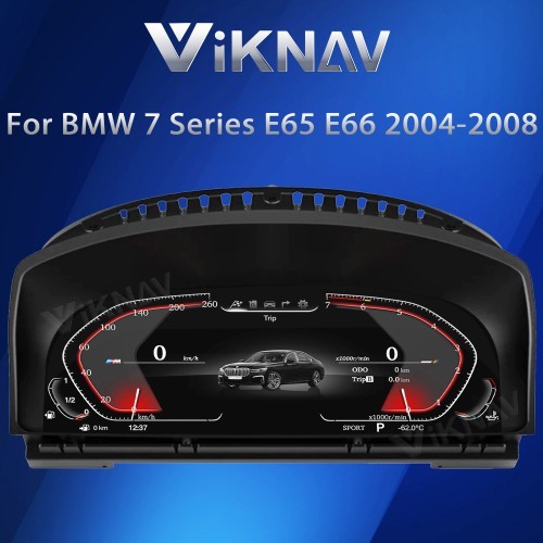 Quality VIKNAV 12.3" Digital Instrument Cluster for BMW 7 Series E65/E66 2004-2008 for sale