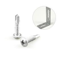 Quality Zinc Alloy Coated 5.5x25 Phillips Pan Head Bimetal Roofing Screw for Roof Corner for sale