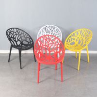Quality Breathable Colorful Leisure Dining Plastic Chair PP for Dining Room Furniture for sale