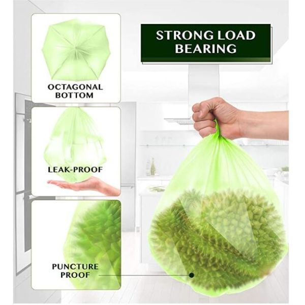 Quality Bio degradable compostable food grade cornstarch carton liners, cornstarch biodegradable Wastebasket Bags for sale