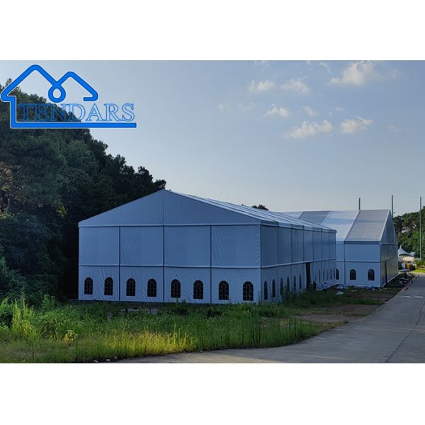 Quality 6061/T6 Aluminum 6x6m Heavy Duty Marquee Tent Fire-Retardant Canopy Heavy Duty Anchors for Trade Exhibitions for sale