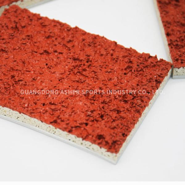 Quality UV Resistant Red Tartan Running Track PU Material Athletics Use for sale