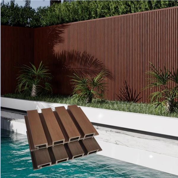 Quality Modern Damask Design Style Exterior Outdoor WPC Wall Panel Panels for Siding for sale